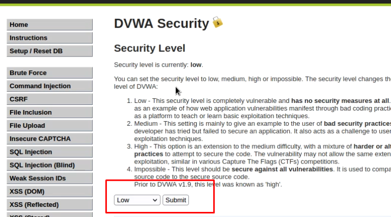 DVWA Walkthrough Step by Step - CavemenTech - Demystifying Technology
